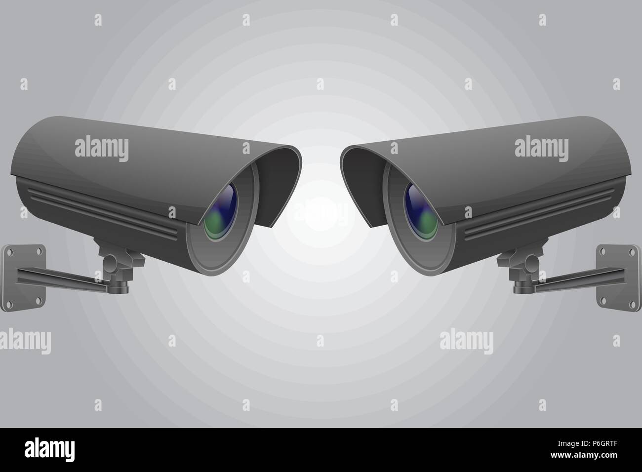 Digital surveillance camera on Stock Vector Images - Alamy