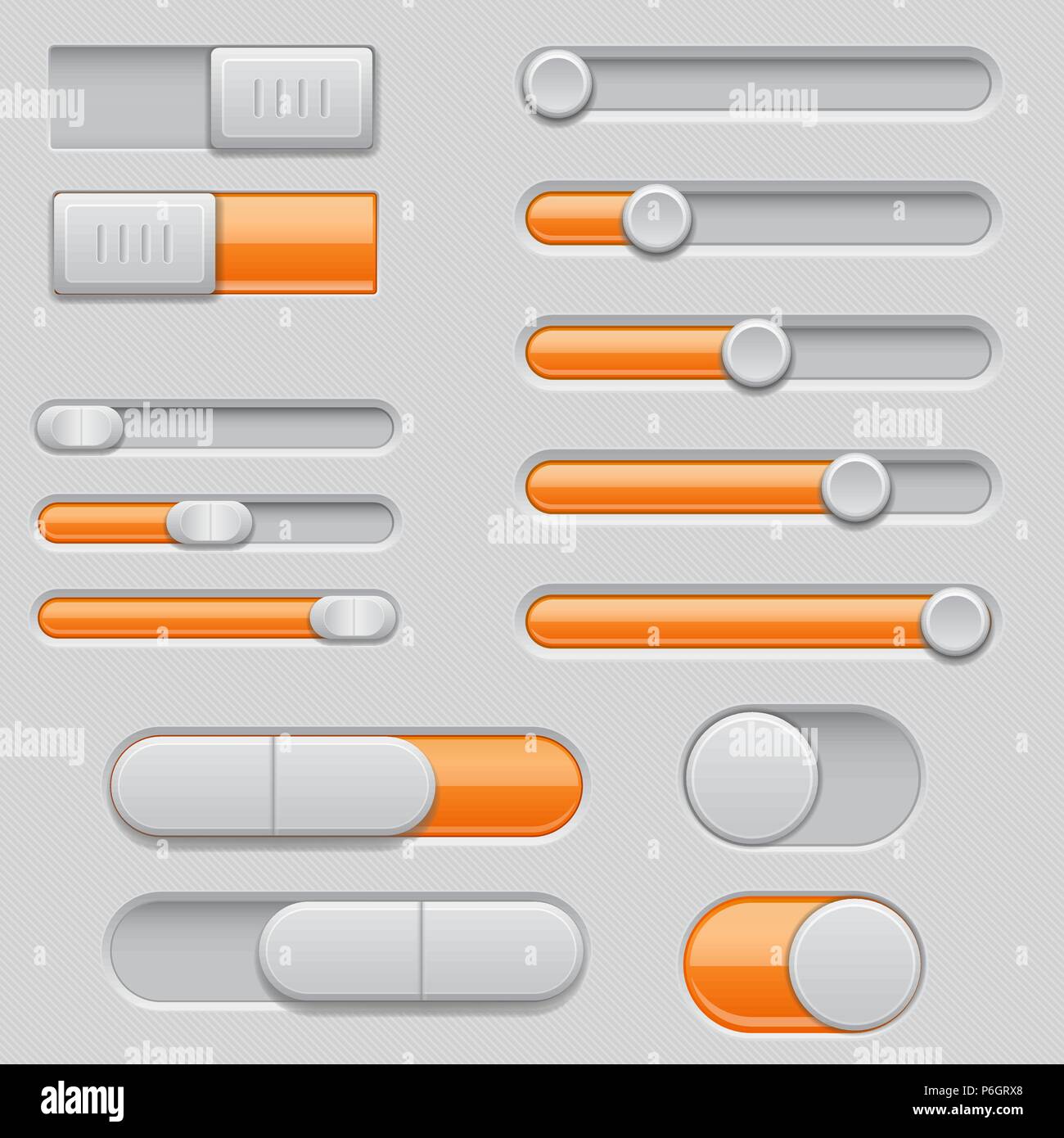 Volume level slider Stock Vector Images - Alamy