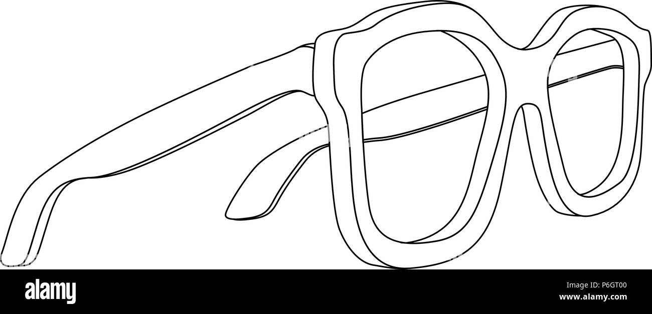 Glasses outline Stock Vector Images - Alamy