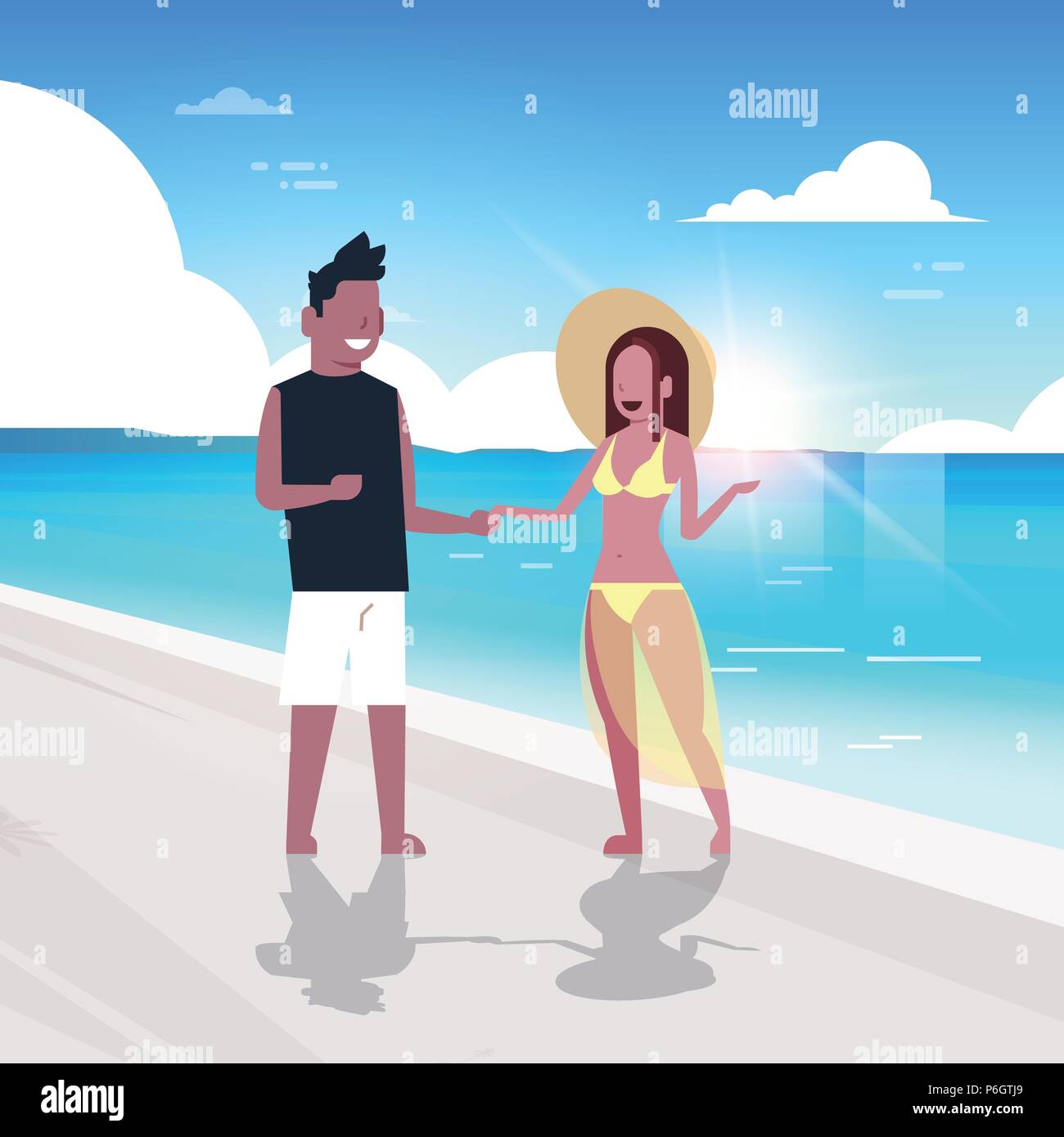 Mix race people smiling Stock Vector Images - Alamy