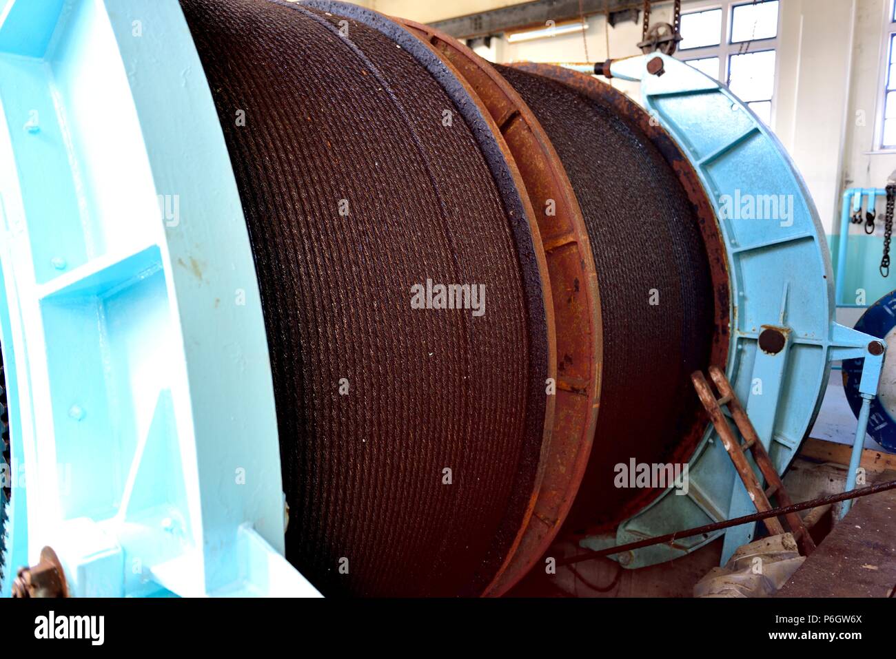 tin mine winding engine,,Geevor tin mine museum,Pendeen,West Penwith ...