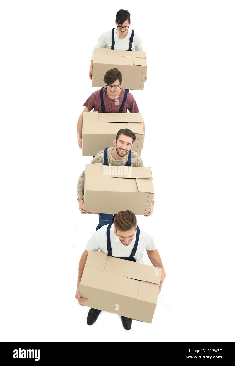 Storage boxes cardboard furniture Cut Out Stock Images & Pictures - Alamy