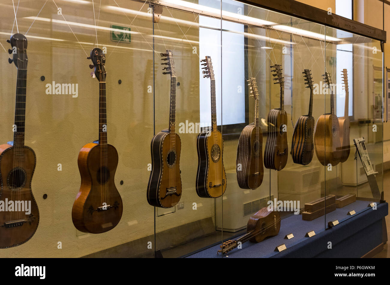 6 JUNE 2018, MILAN, ITALY: Exhibition of musical instruments of Milan ...