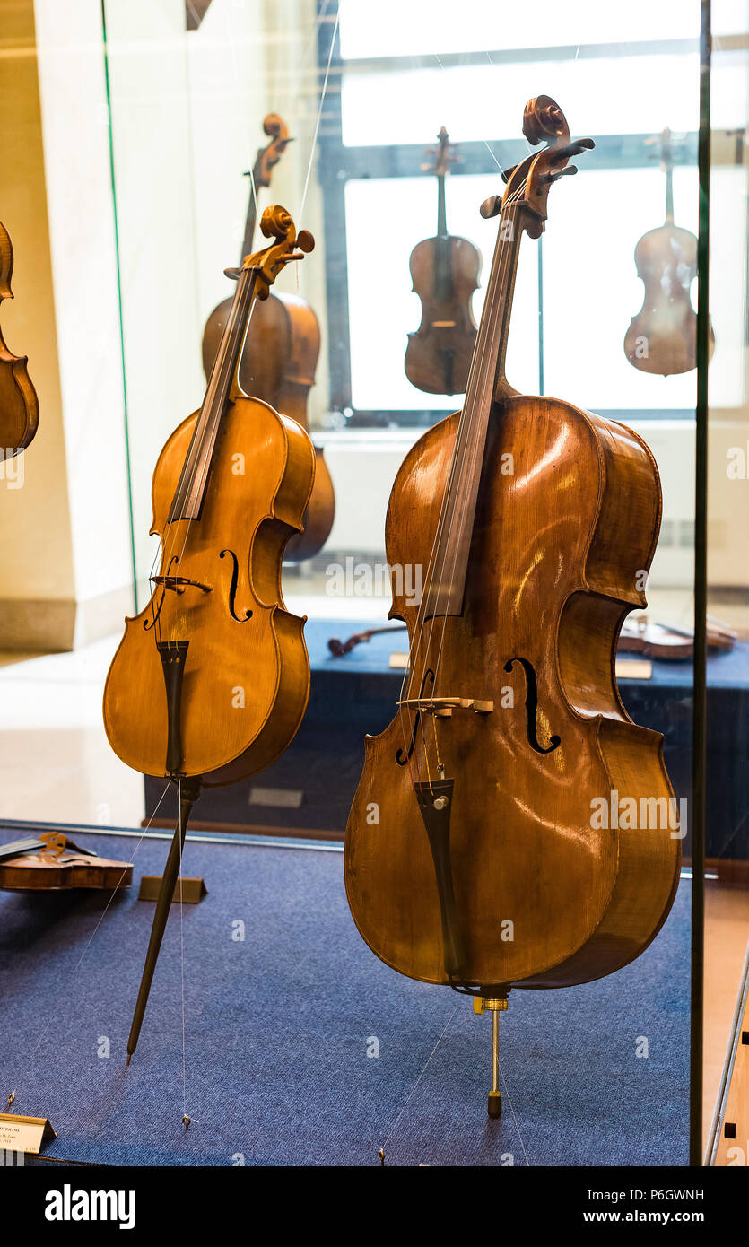 6 JUNE 2018, MILAN, ITALY: Exhibition of musical instruments of Milan ...