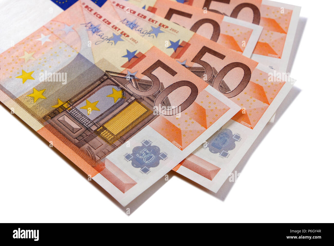 Euro 50 currency notes Stock Photo - Alamy