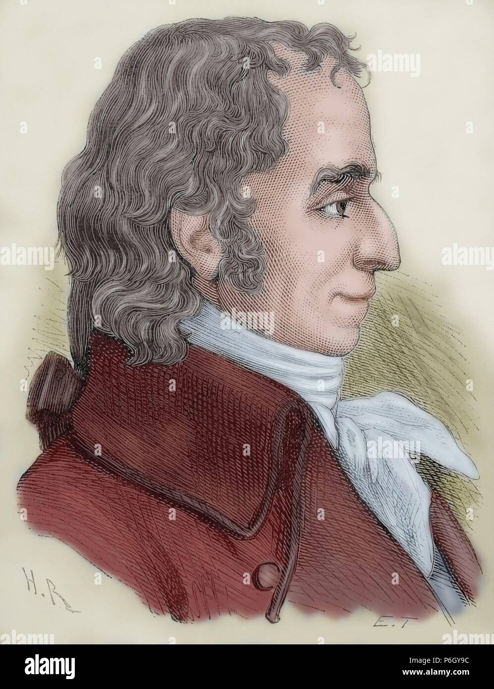 Laurent Lecointre (1742-1805). French politician. Engraving, 19th ...