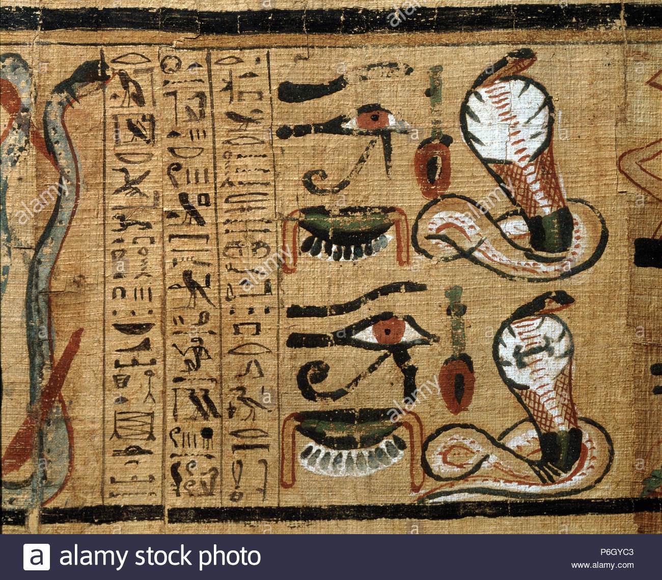 Hieroglyphs Papyrus Stock Photos & Hieroglyphs Papyrus Stock Images - Alamy