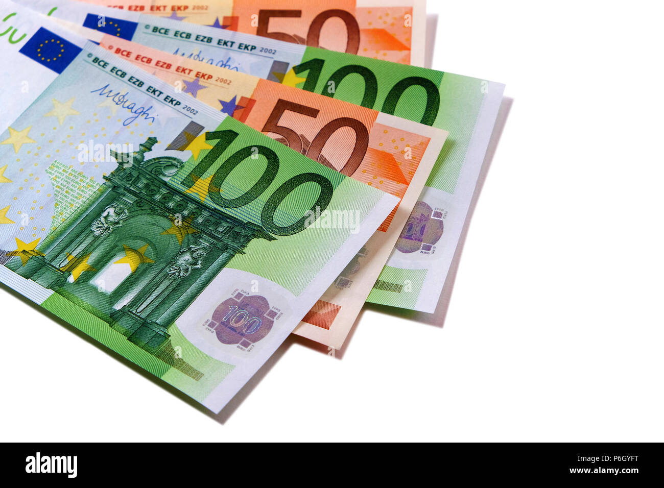 Euro currency bills Stock Photo - Alamy