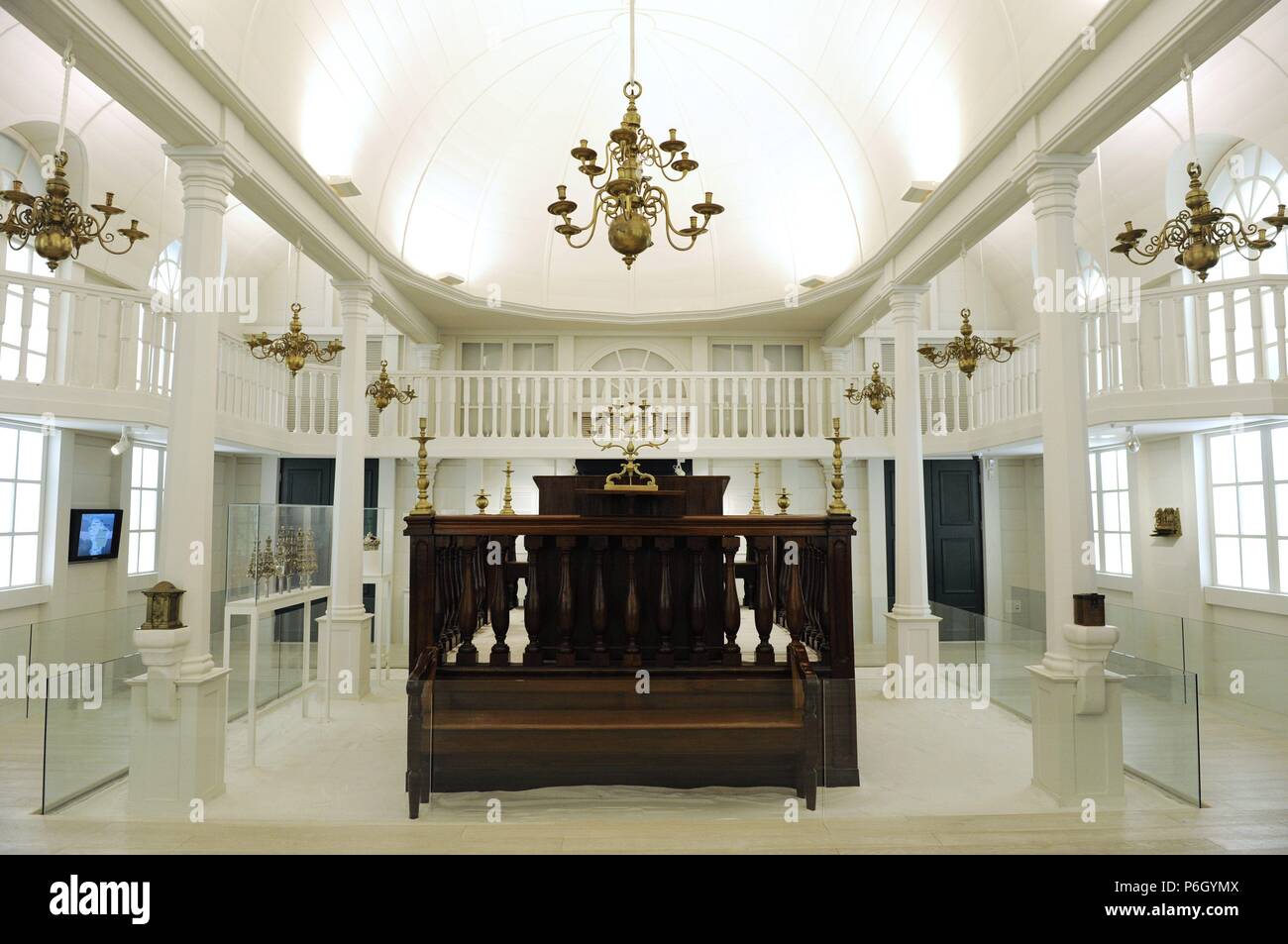 Israel Museum. Jerusalem. Room dedicated to Hebrew synagogues. View of ...
