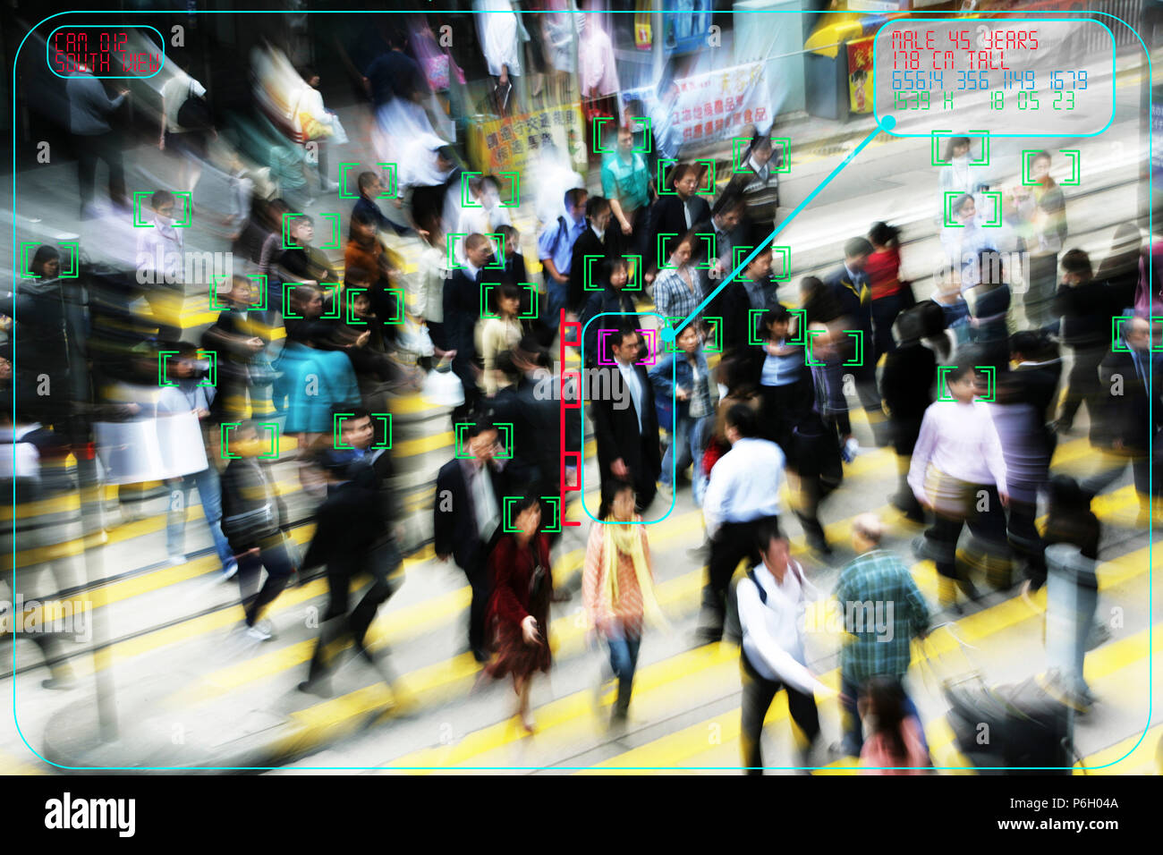 Face detection, surveillance, camera image, face tracking, symbolic ...