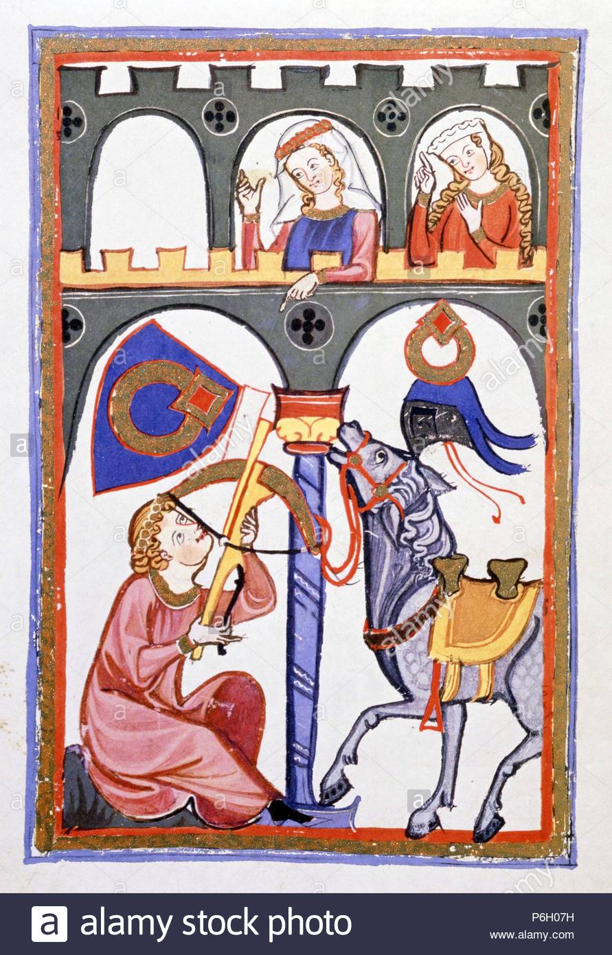 14th Century Codex Manesse Stock Photos & 14th Century Codex Manesse ...