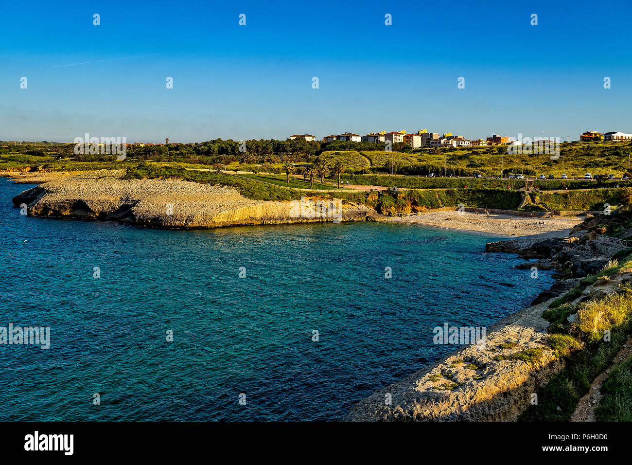 Italy Sardinia Porto Torres - Seafront Balai - Beach Stock Photo - Alamy
