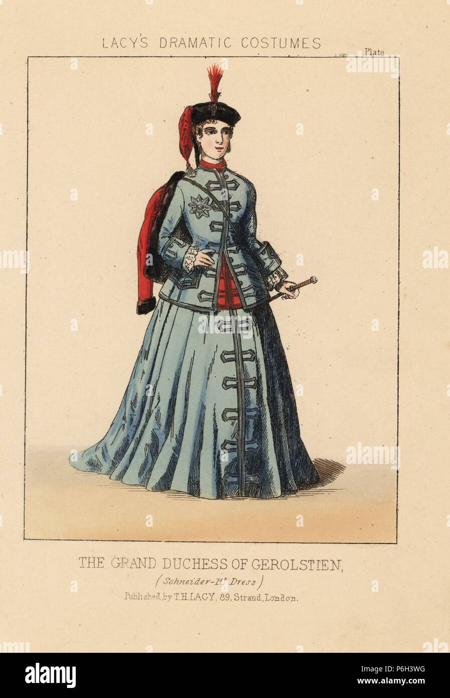 French soprano Hortense Schneider in her first dress in Jacques ...