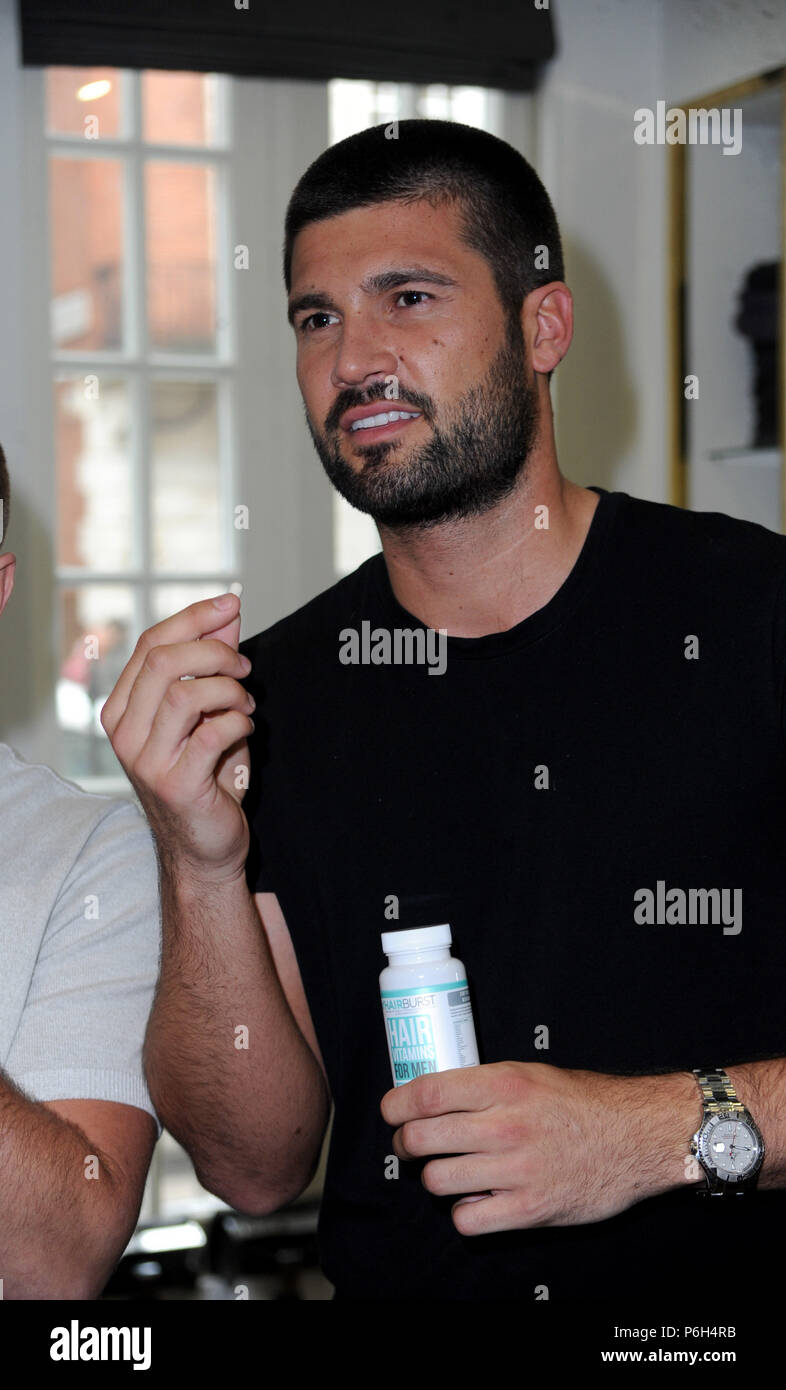 Dan Edgar takes part in a charity head shave, along with Love Island ...