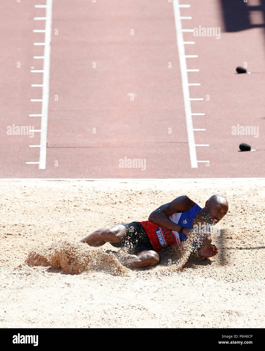 Great Britain's Nathan Douglas in action during the Men's Triple Jump ...