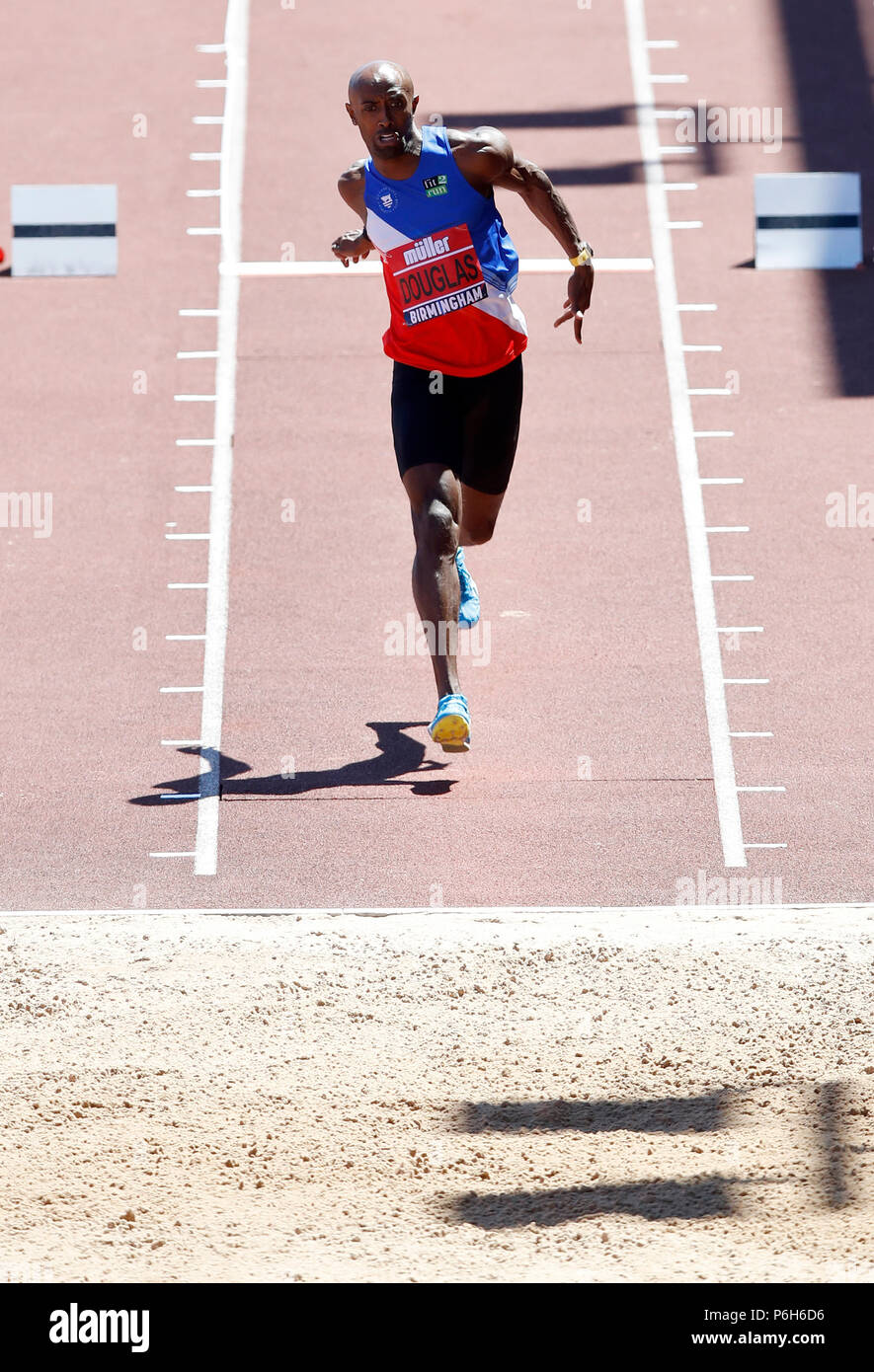 Great Britain's Nathan Douglas in action during the Men's Triple Jump ...