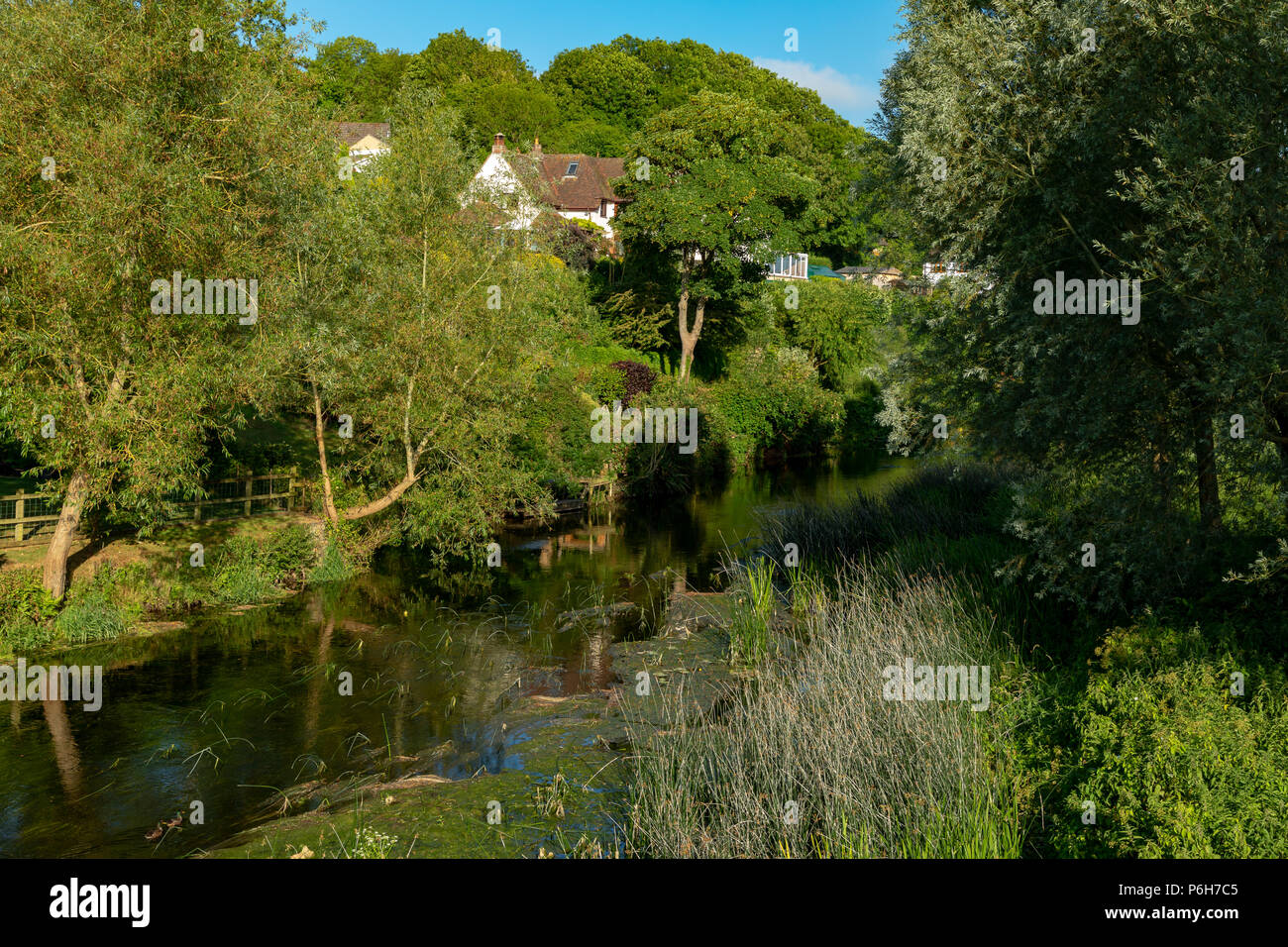 Spetisbury Dorset England June 30, 2018 The river Stour Stock Photo - Alamy