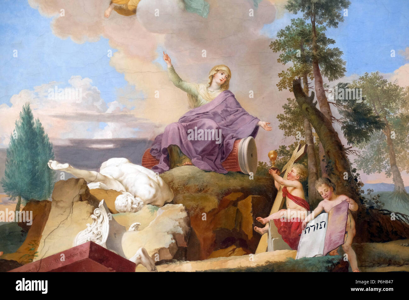 Benedictine monastery medieval drawing hi-res stock photography and ...