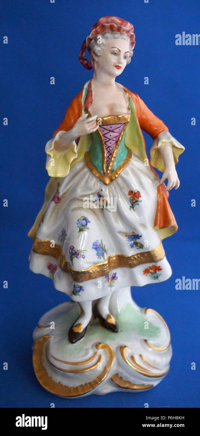 Antique Continental German Porcelain Figure Figurine Stock Photo - Alamy