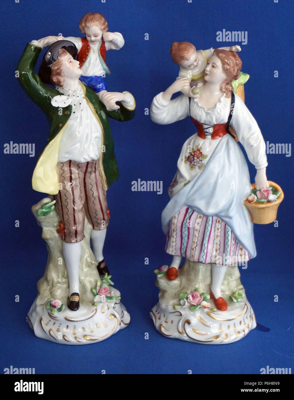 Antique Continental German Sitzendorf Porcelain Figure Figurine Stock ...