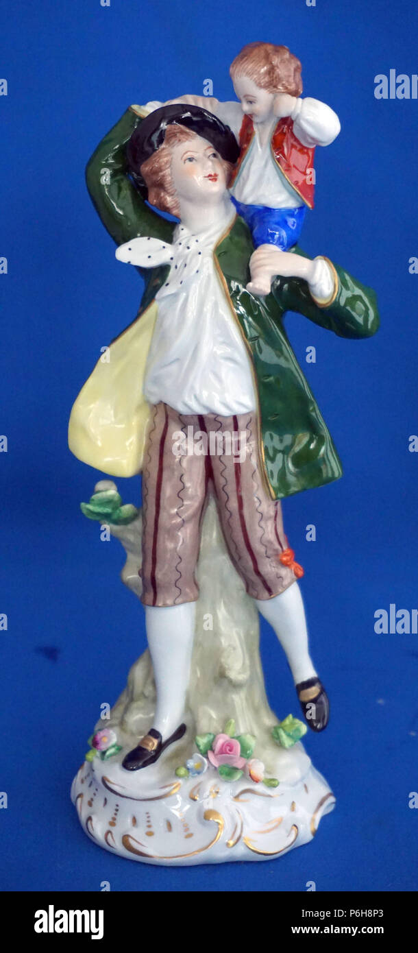 Antique Continental German Sitzendorf Porcelain Figure Figurine Stock ...