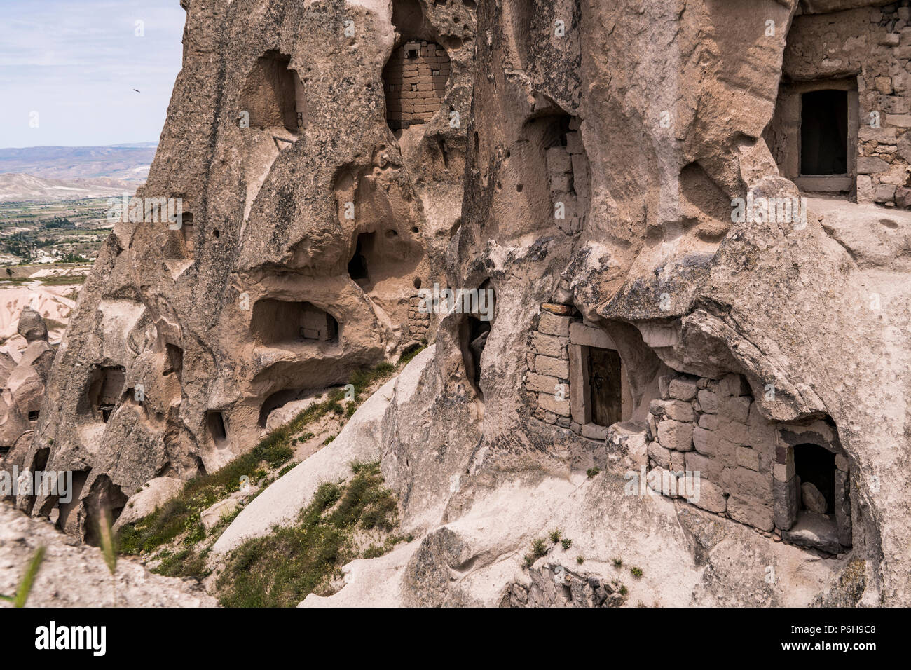 Uchisar Castle in Cappadocia Stock Photo - Alamy