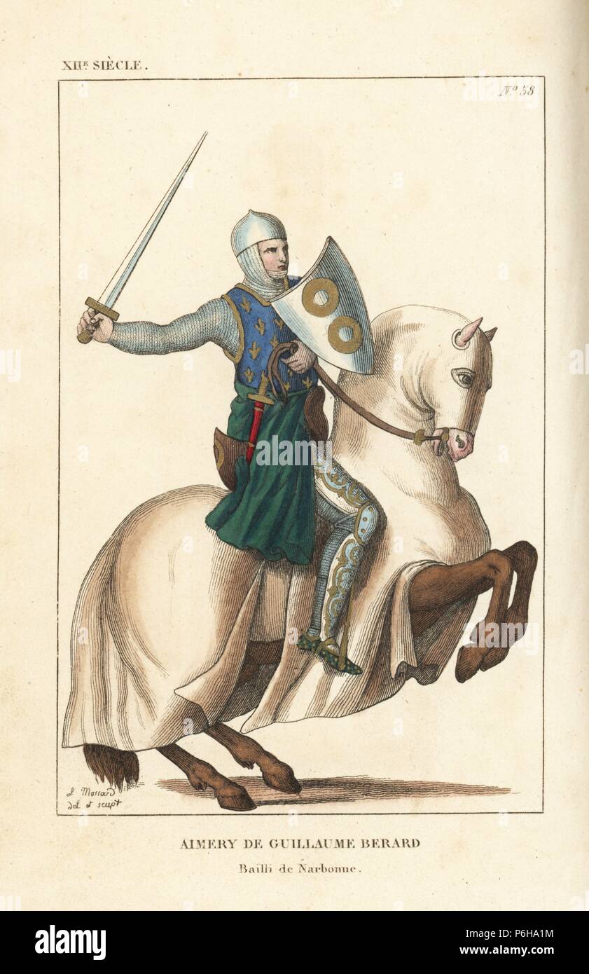 Knight on white horse hi-res stock photography and images - Alamy
