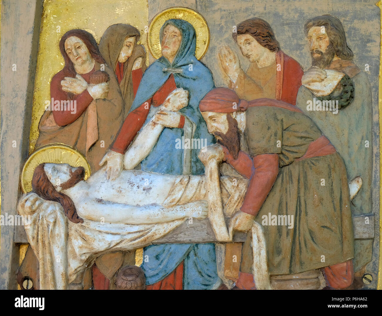 Jesus body is removed from the cross, 13th Stations of the Cross in ...