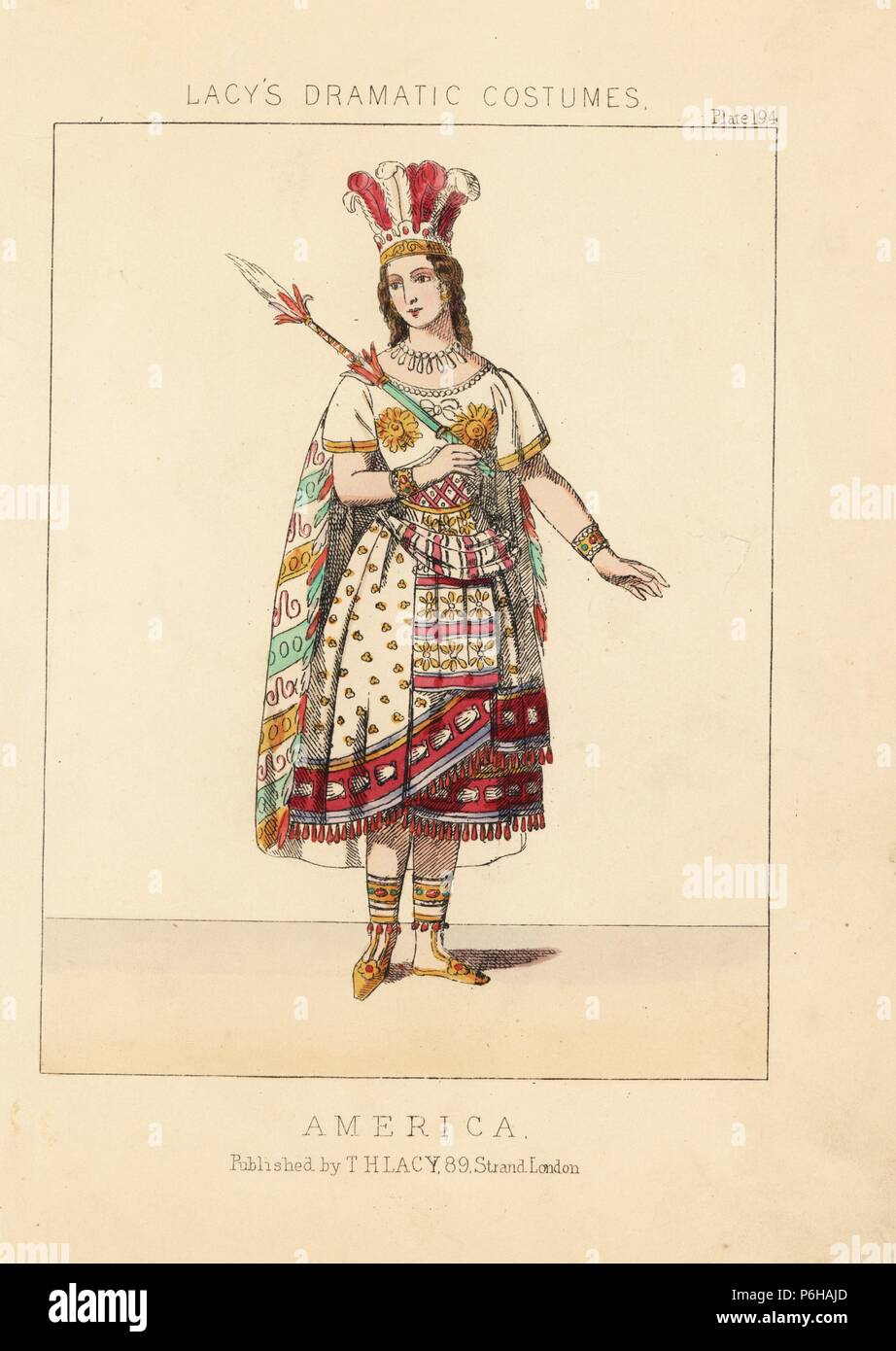 Indian in red cloak native american hi-res stock photography and images ...