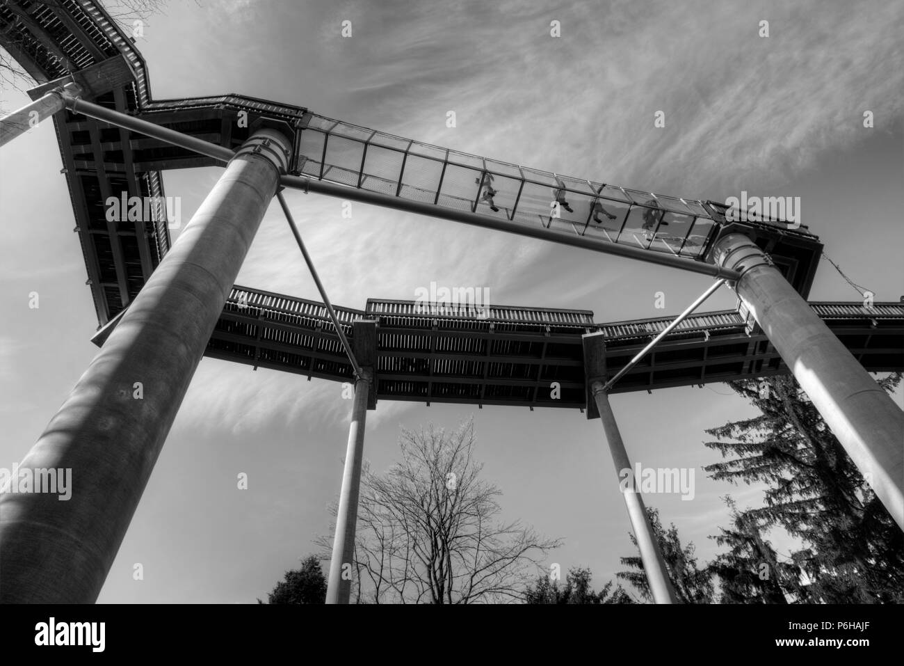 Sea water light clouds reflection Black and White Stock Photos & Images ...
