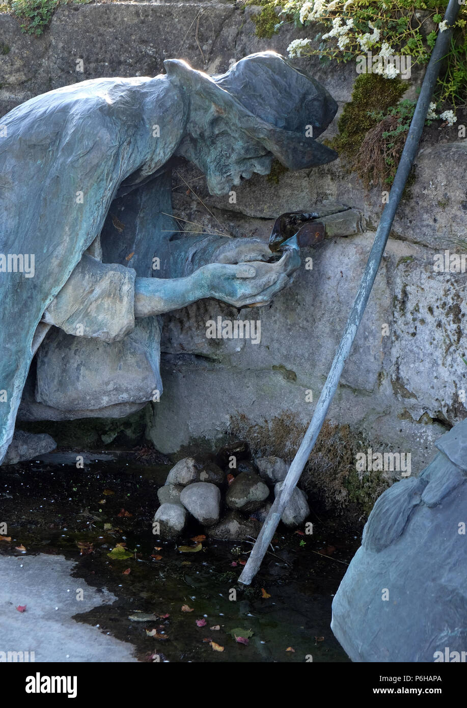 Jacob’s Well, statue by Sieger Koder in Rosenberg, Germany Stock Photo ...