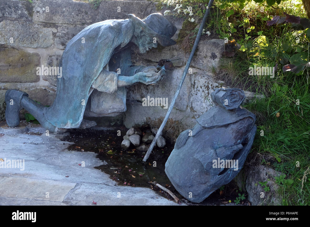 Jacob’s Well, statue by Sieger Koder in Rosenberg, Germany Stock Photo ...