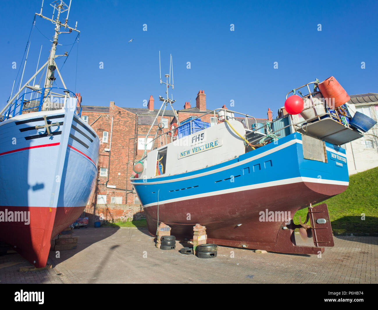 Fishing boats laid up hi-res stock photography and images - Alamy