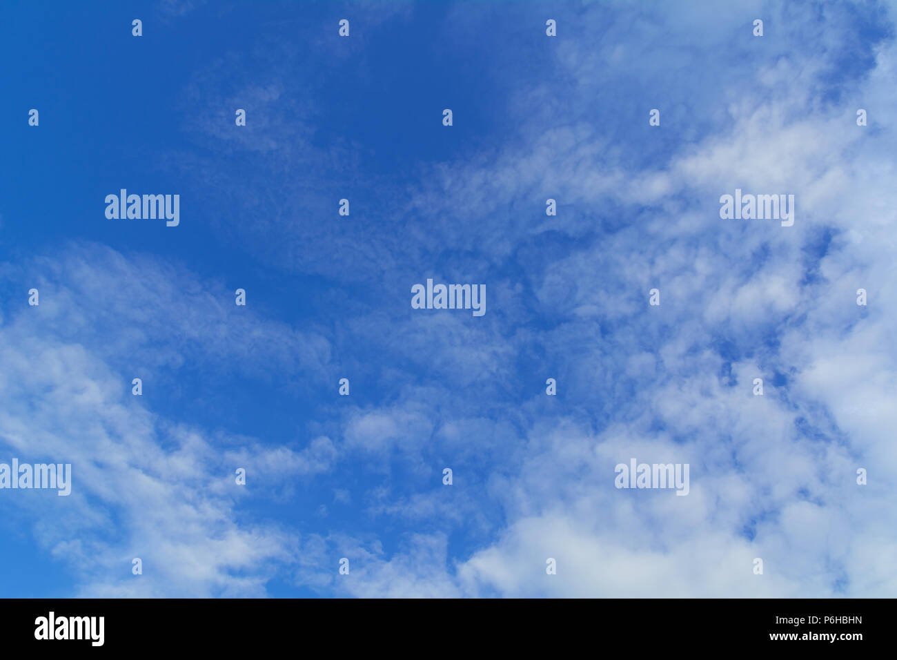 Blue sky with cloud, clean energy power, clear weather background Stock ...