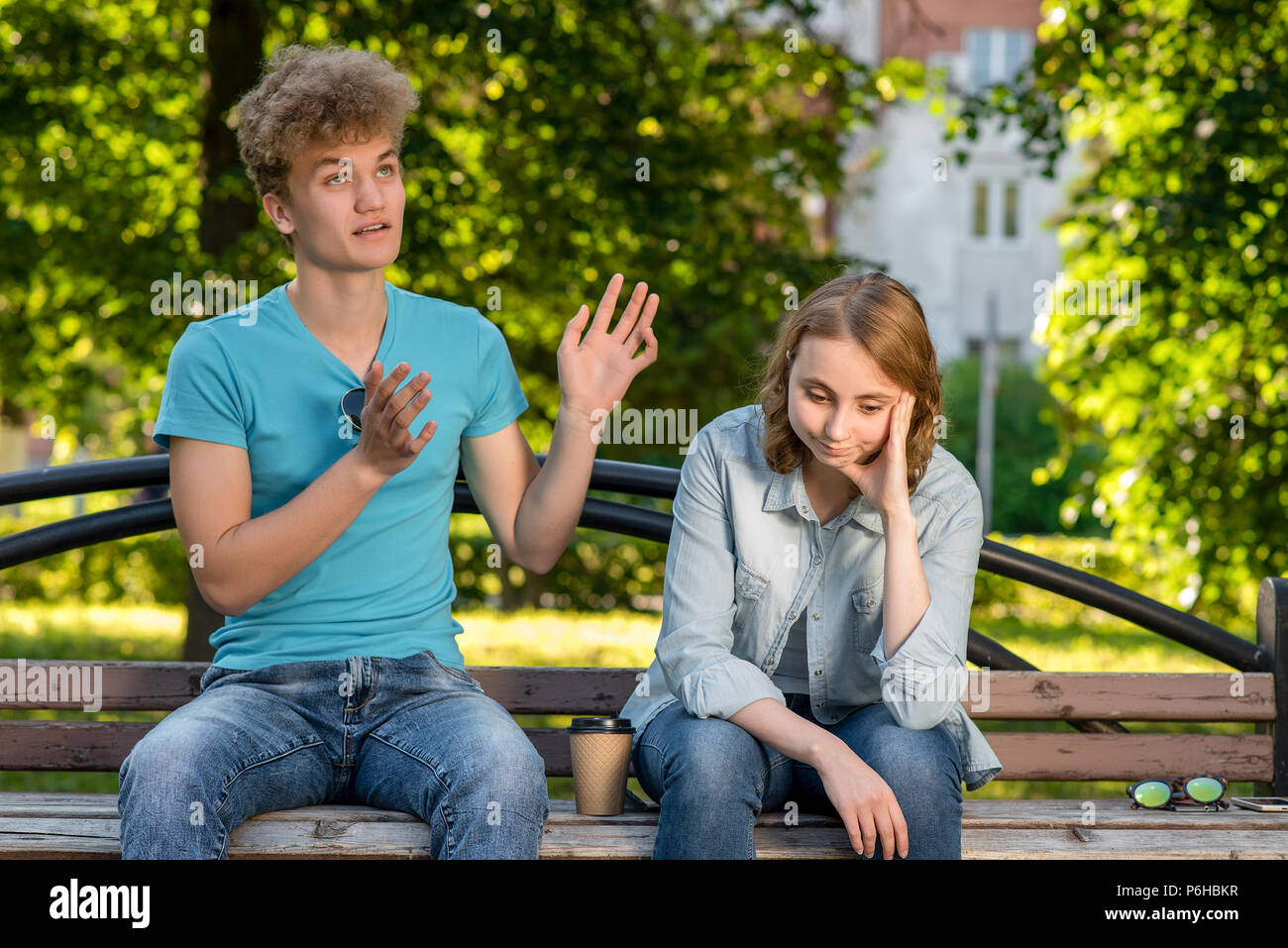 The Girl Was Tired Of Talking The Guy Is Talking To The Girl Unwillingness To Listen To