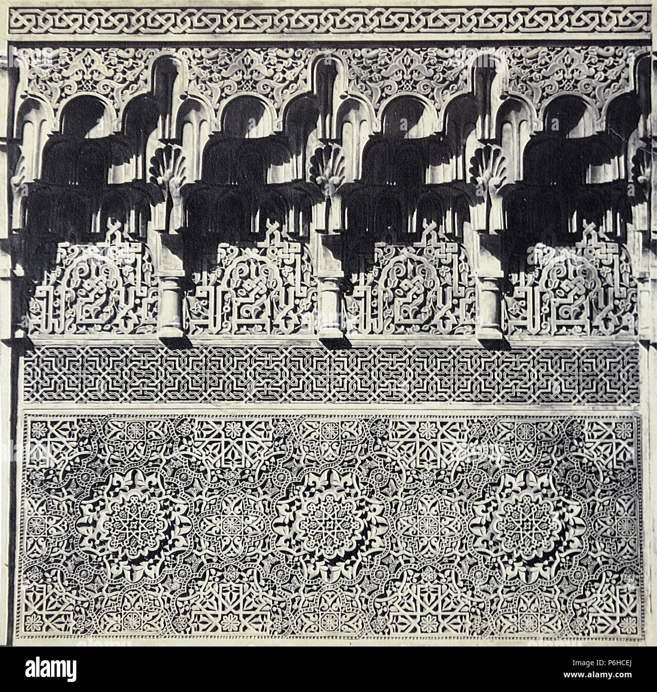 Granada, Alhambra, Atauriques, detalle Stock Photo - Alamy