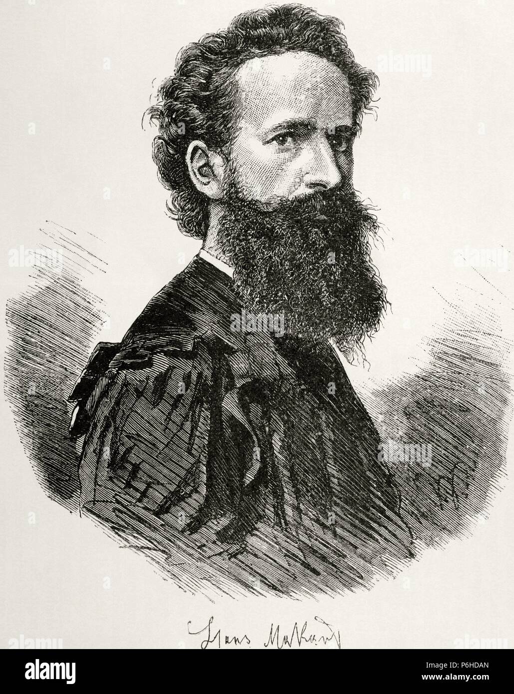 Hans Makart (1840 Ð 1884). Austrian academic history painter, designer ...