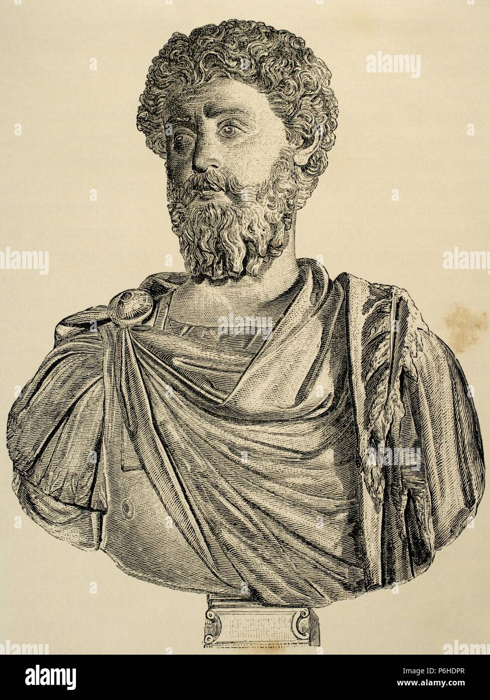 Marcus aurelius portrait engravings hi-res stock photography and images ...