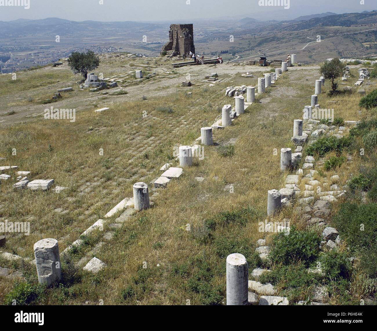 Turkey. Pergamon. Ancient Greek city. House of Attalus. 200-100 BC ...