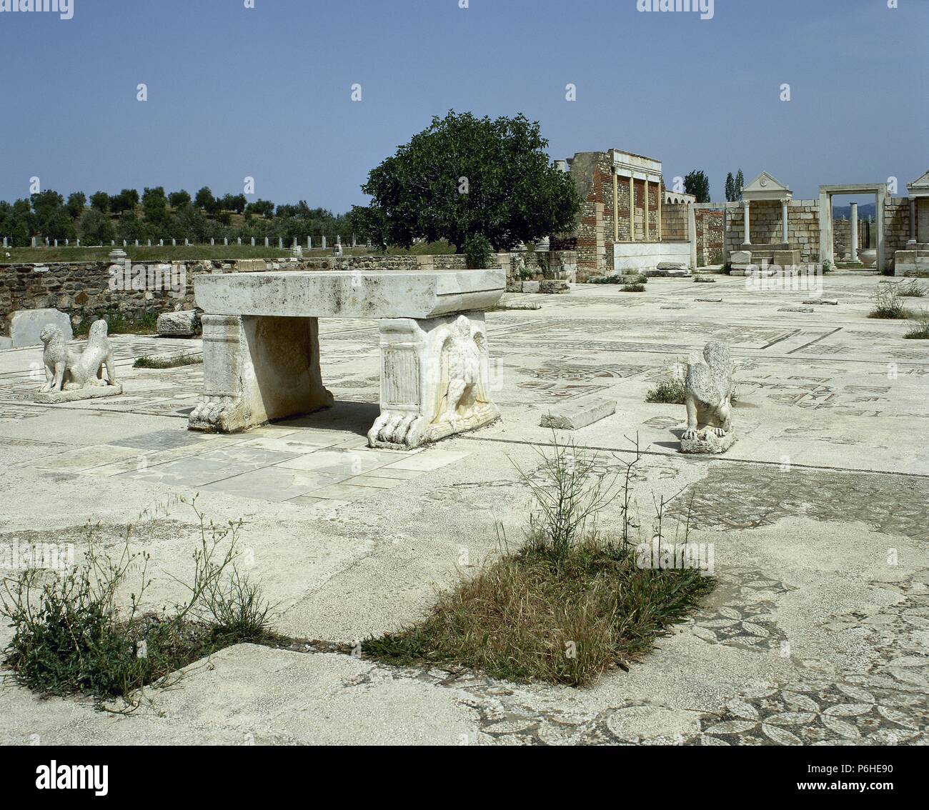 Turkis. Sardis. Ancient city. Sardis synagogue. Later Roman empire ...
