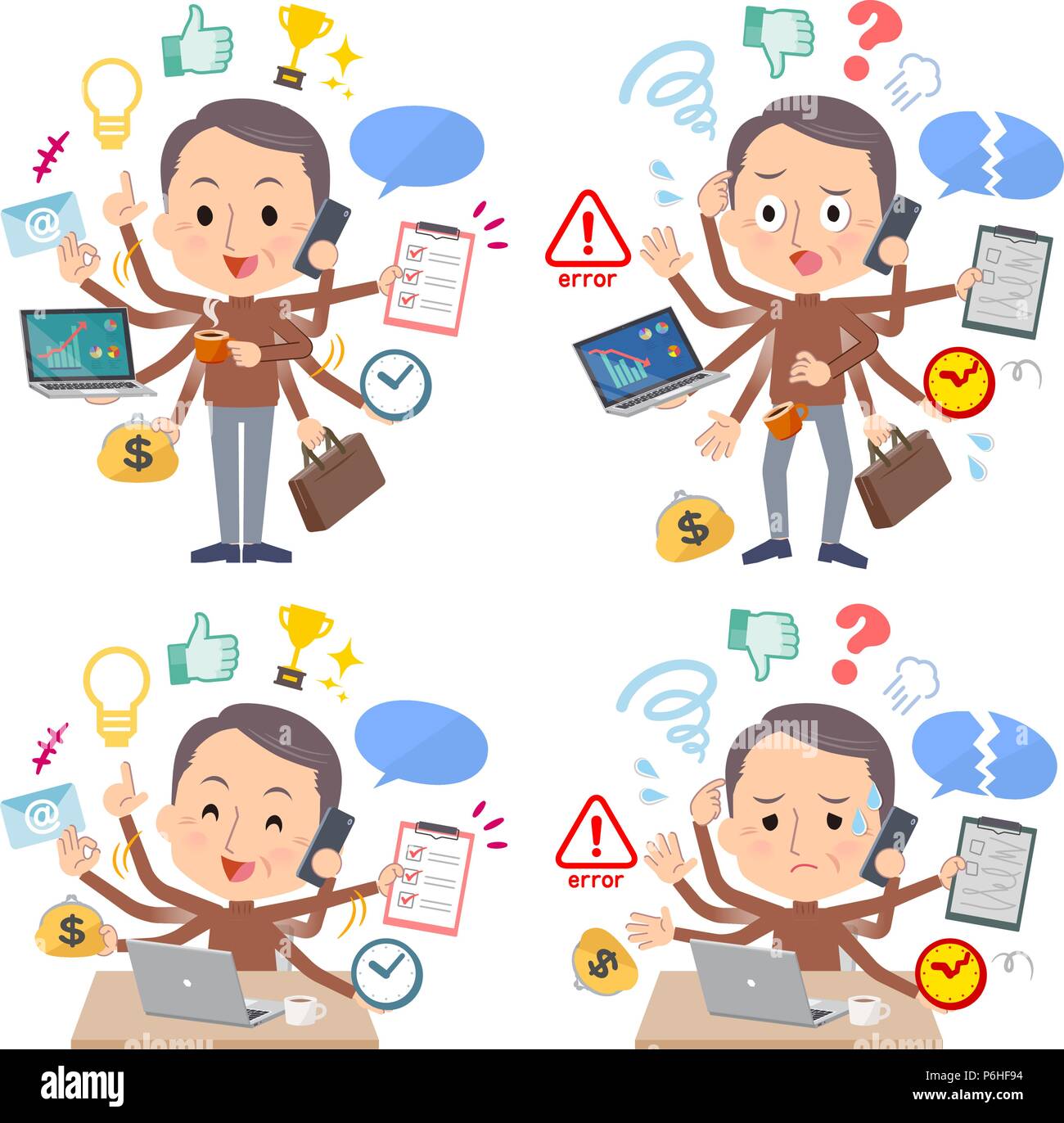 A set of middle men who perform multitasking in the office.There are ...