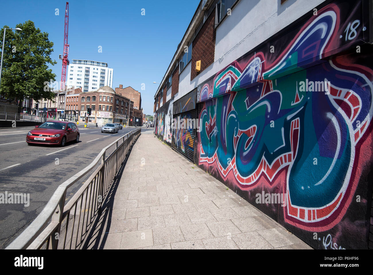 Street Art at Sneinton Market, Nottingham City Nottinghamshire England ...