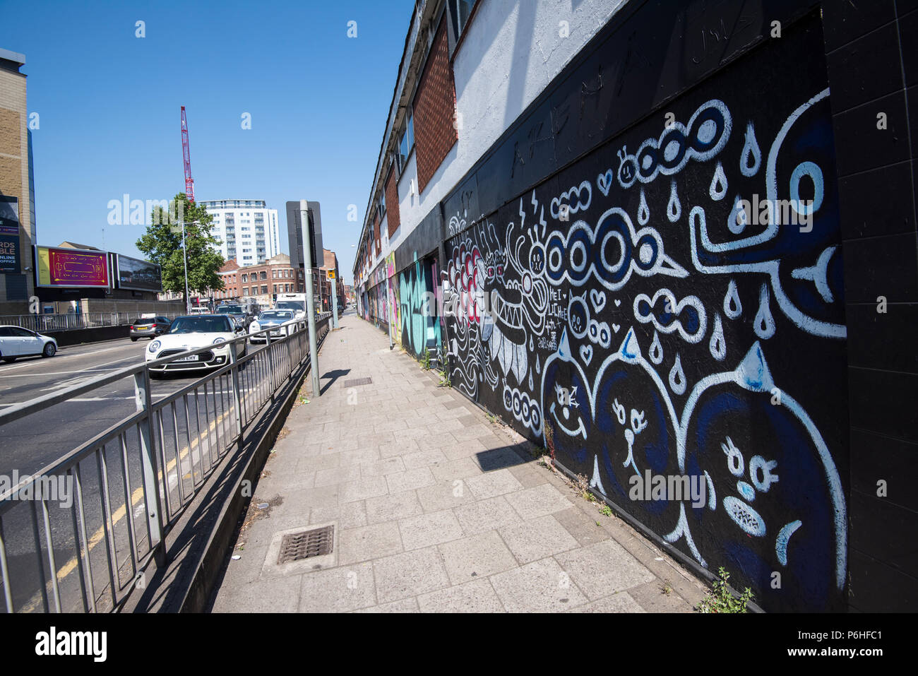 Street Art at Sneinton Market, Nottingham City Nottinghamshire England ...
