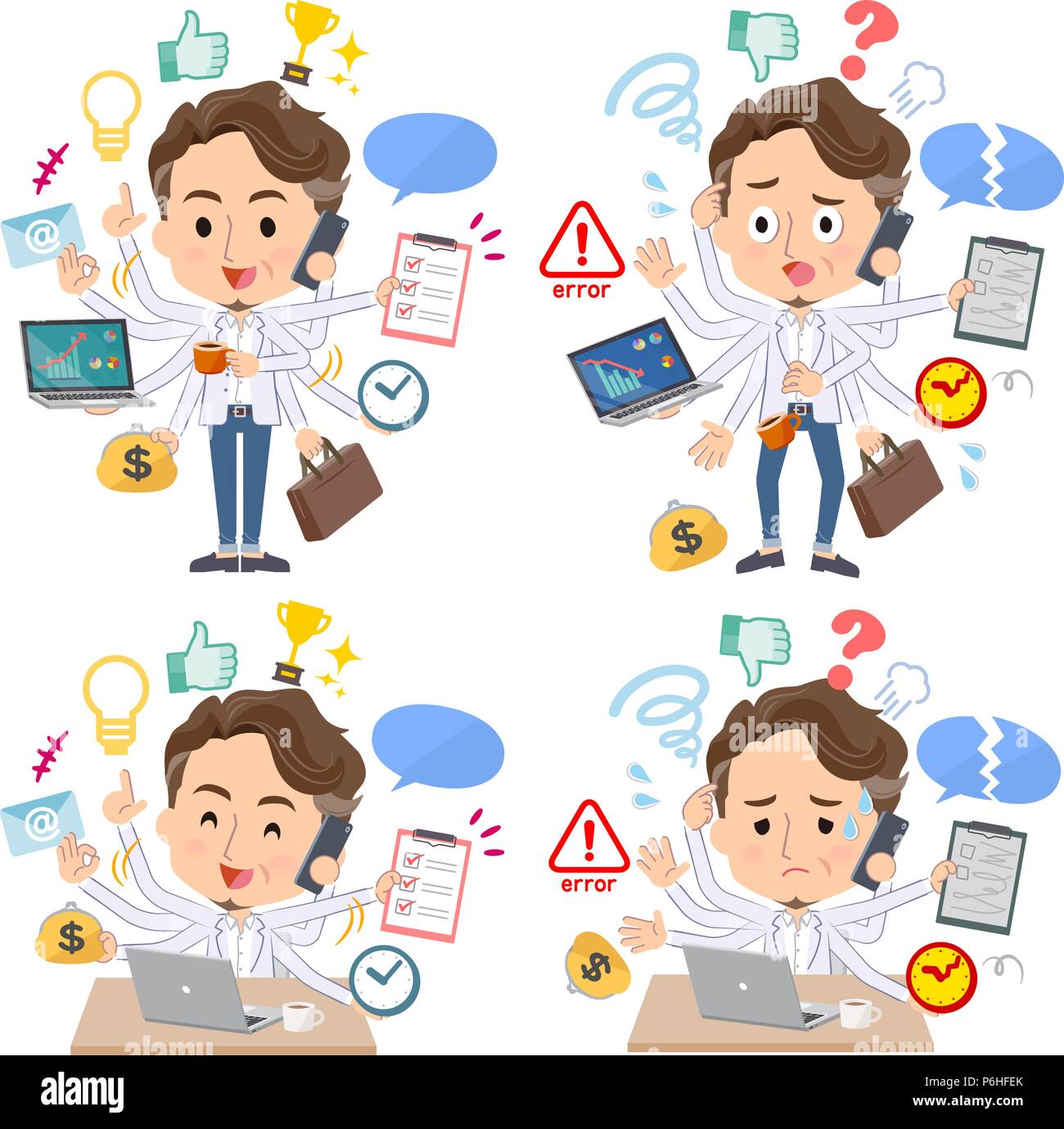 A set of middle men who perform multitasking in the office.There are ...