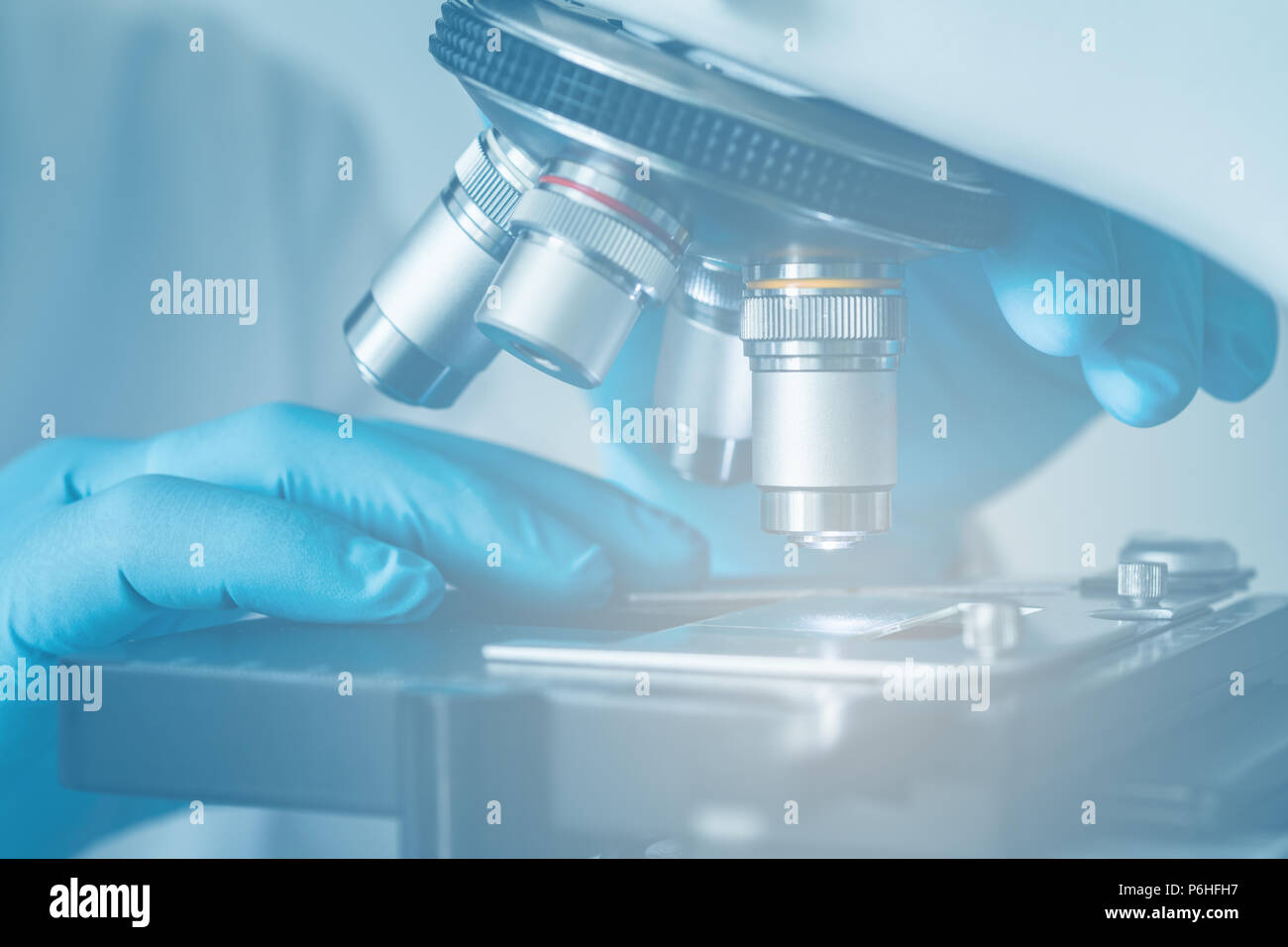 Close up shot microscope laboratory hi-res stock photography and images ...