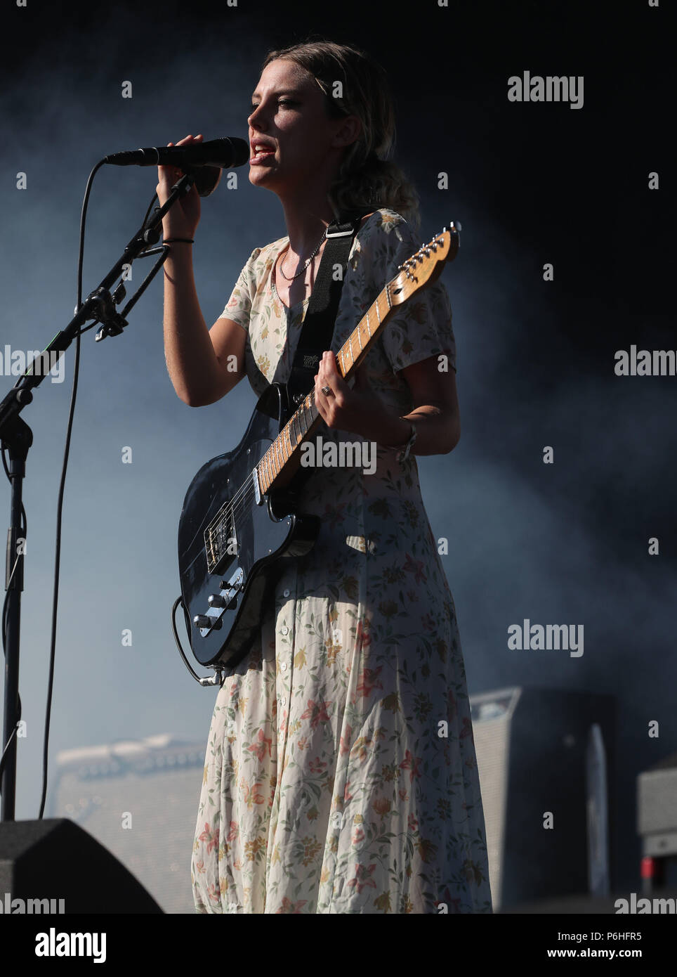 Ellie Rowsell from the band Wolf Alice performs on the main stage ...