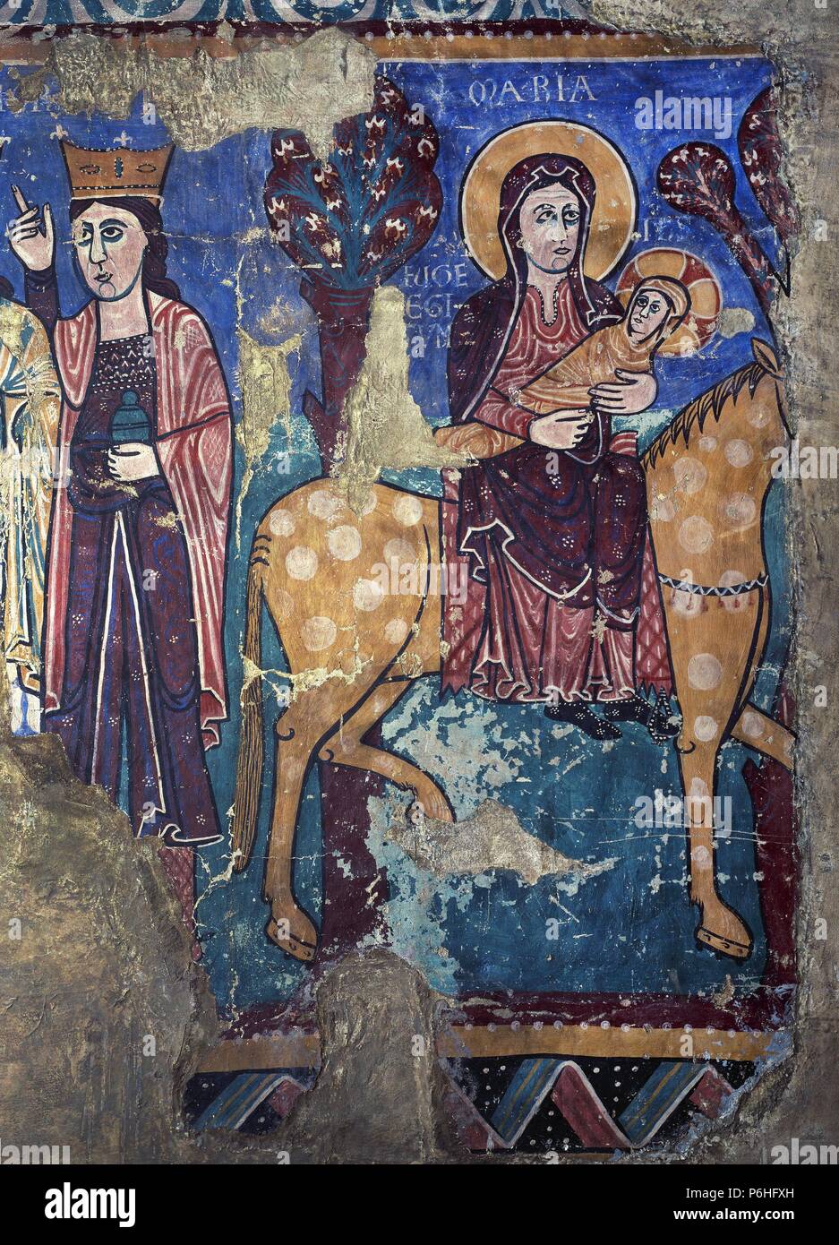 12th century romanesque mural painting hi-res stock photography and ...