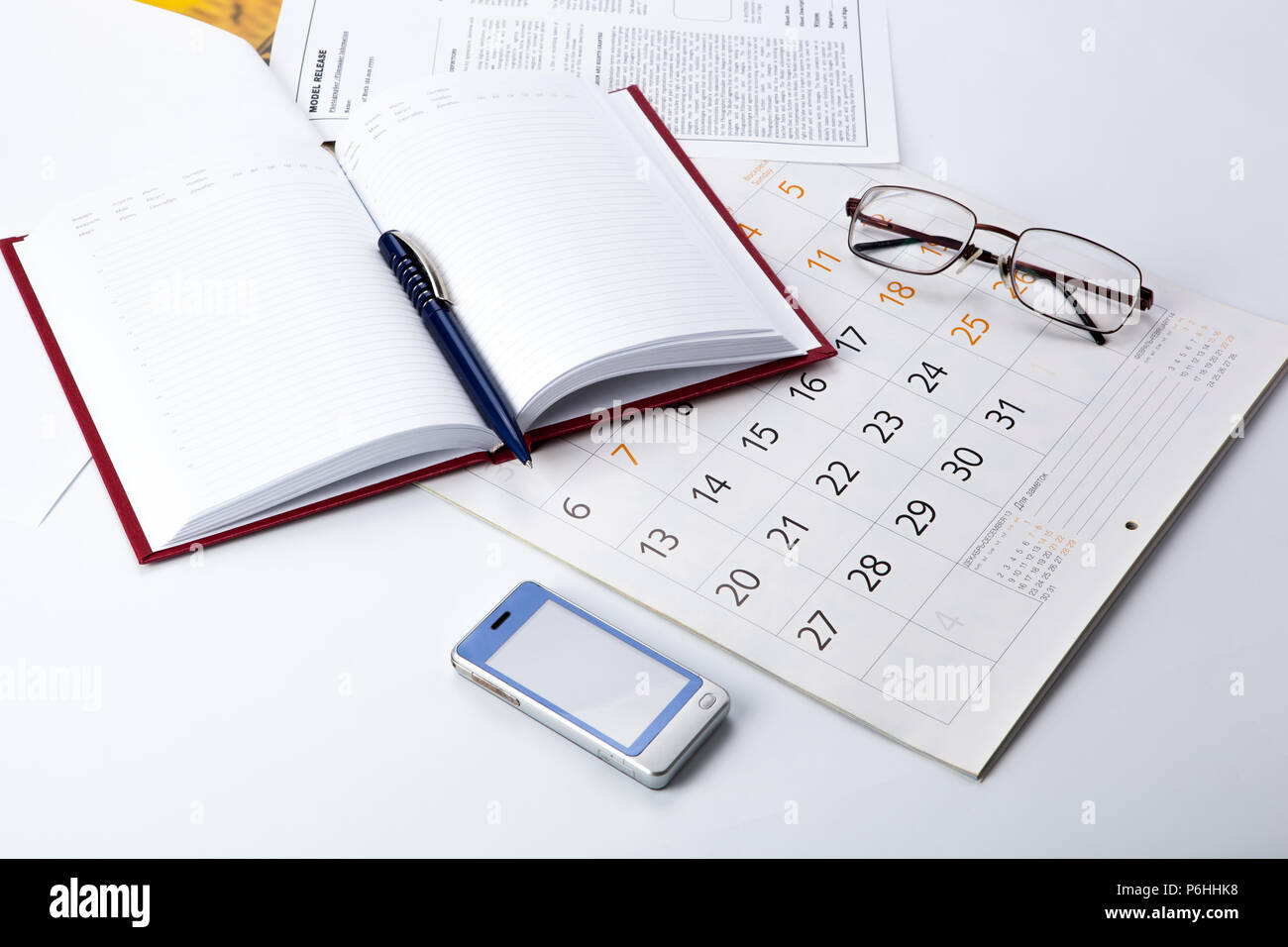 Telephone diary hi-res stock photography and images - Alamy