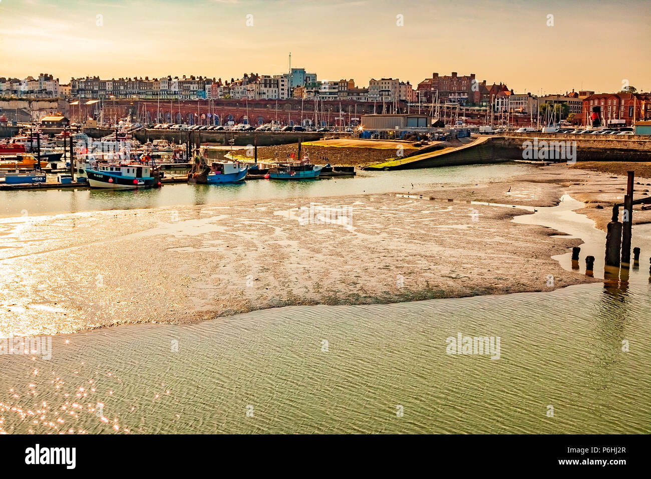Boats in harbour at Ramsgate, Kent, England Stock Photo - Alamy
