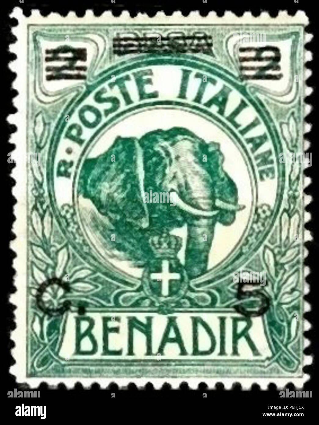 1907 stamp of Benadir surcharged 1926 Stock Photo - Alamy